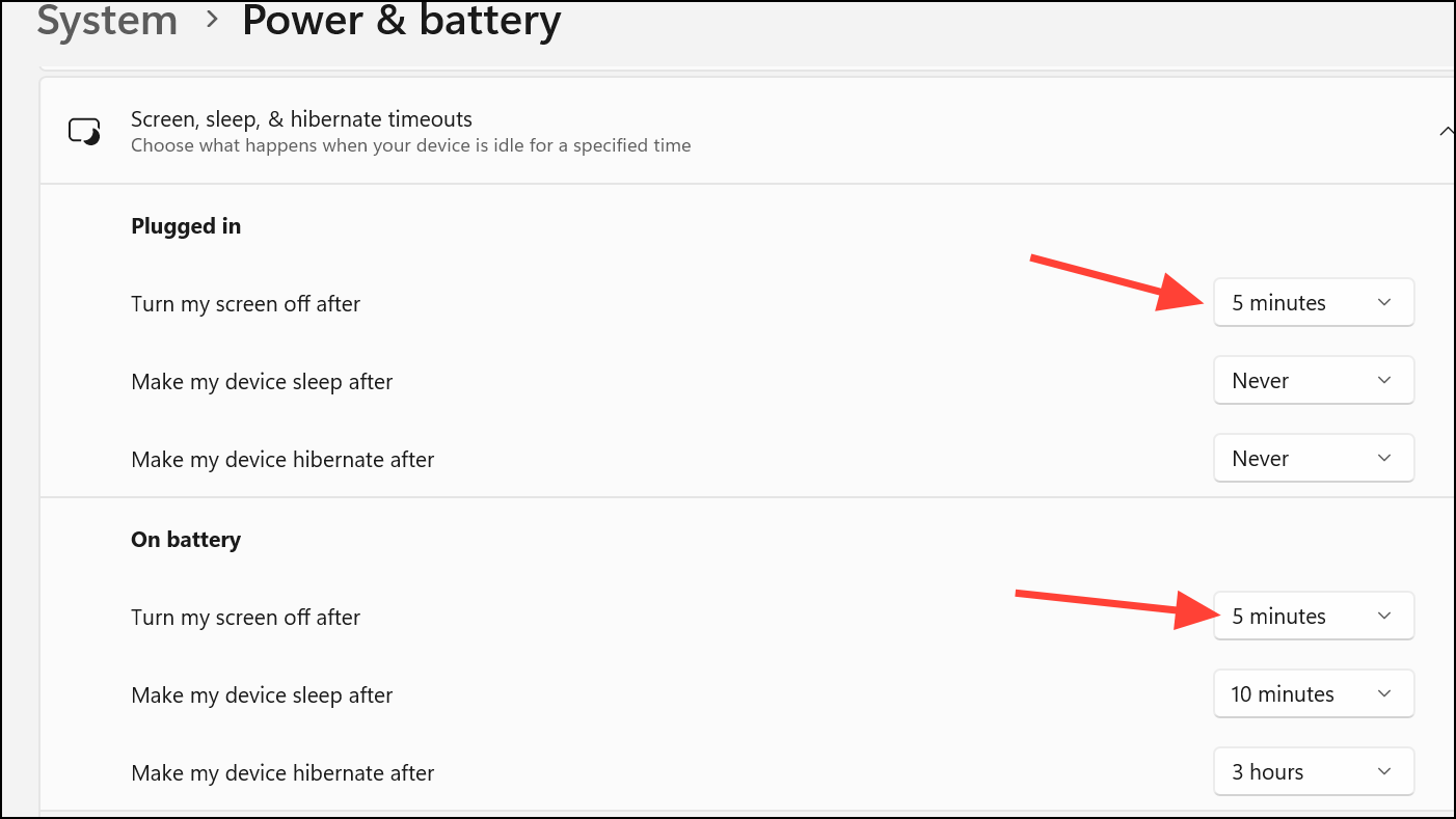 How to Fix Screen Not Turning Off After Set Time in Windows 11