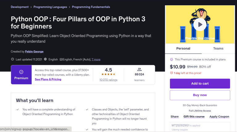 18 Best Udemy Python Courses in 2025 (Beginner to Advanced)
